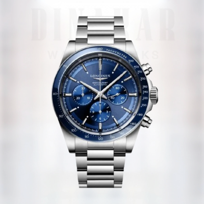 Longines Conquest, Steel, Blue dial – Dinakar Watch Works
